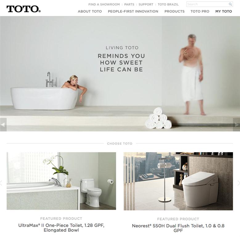 TOTO makes a powerful first impression with its redesigned website ...