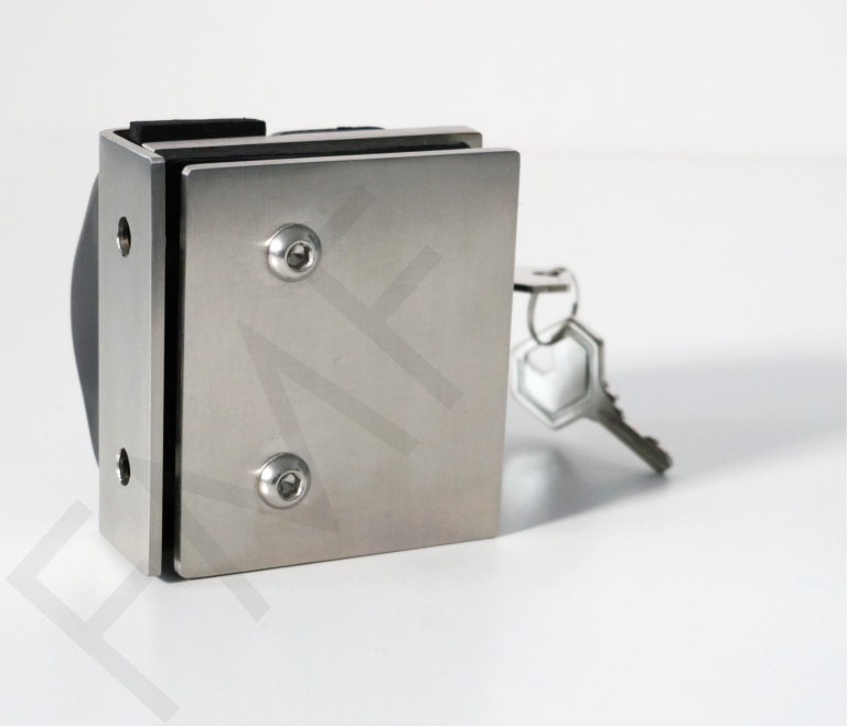 Square Post Glass Fence Lock - Design Source Guide