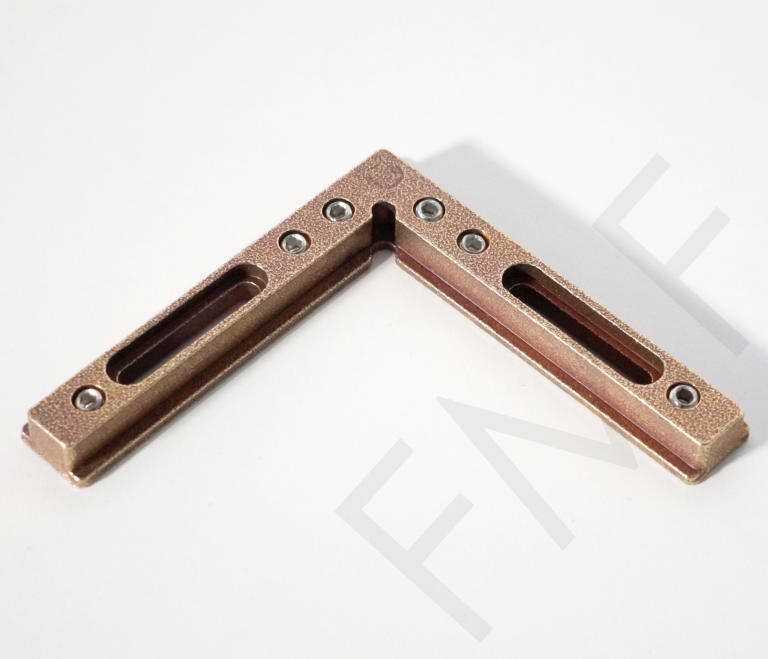 90° Header Connector Brass-Raw - Design Source Guide