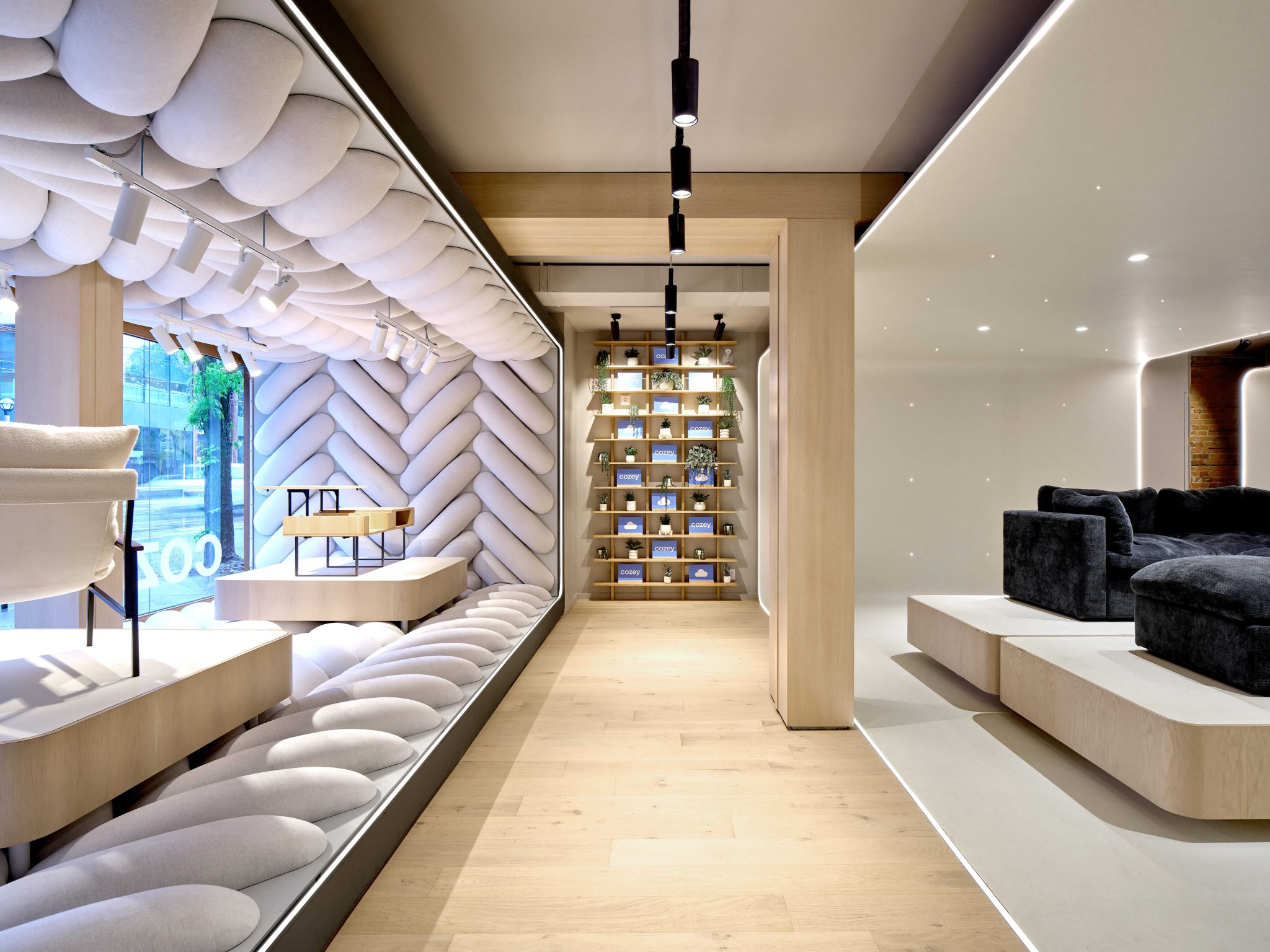 Cozey Flagship Window Showcase, Toronto - Canadian Interiors